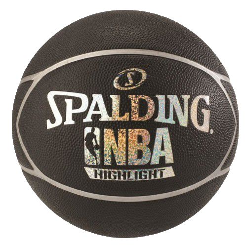 Basketbalový míč NBA HIGHLIGHT black/silver Spalding (vel.7)