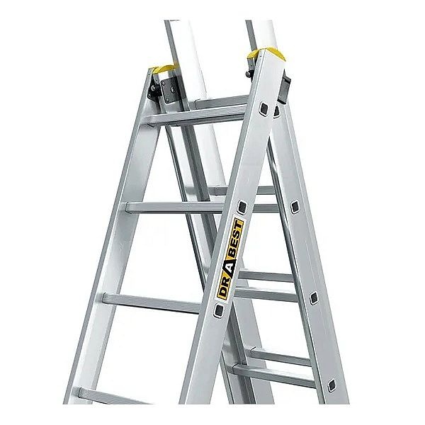 Žebřík hliníkový 3x12 PRO, 3-dílný PROFI